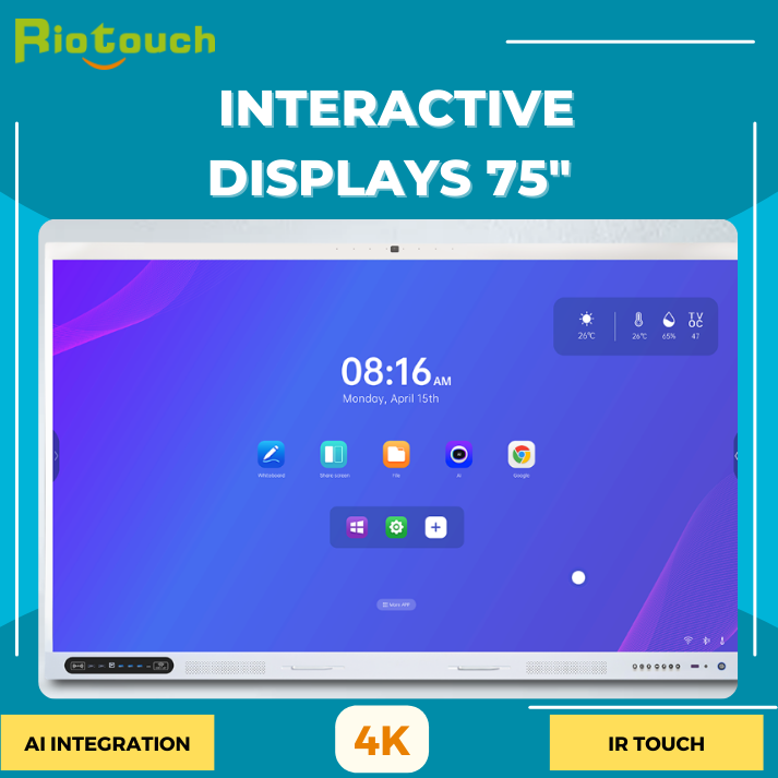 Riotouch RK3588 Interactive Displays 75″ | Best Smart Board
