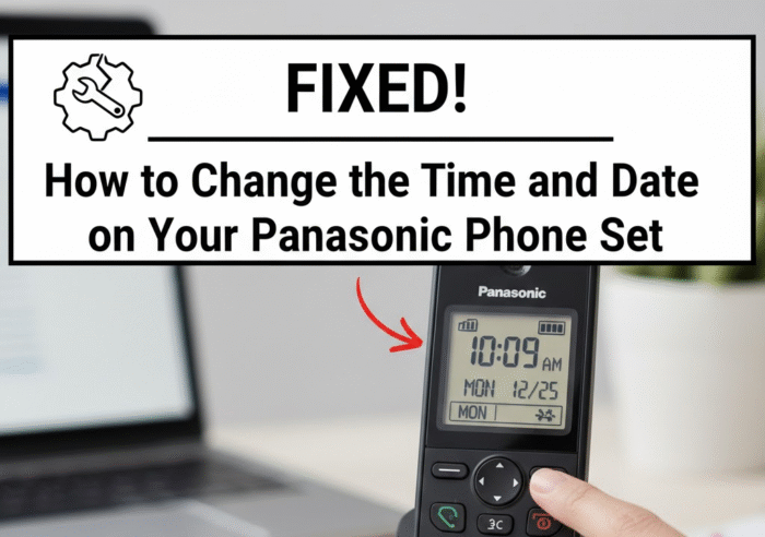 FIXED! How to Change the Time and Date on Your Panasonic Phone Set ...
